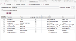 FirstSpirit V5.0 Online Documentation - Table template